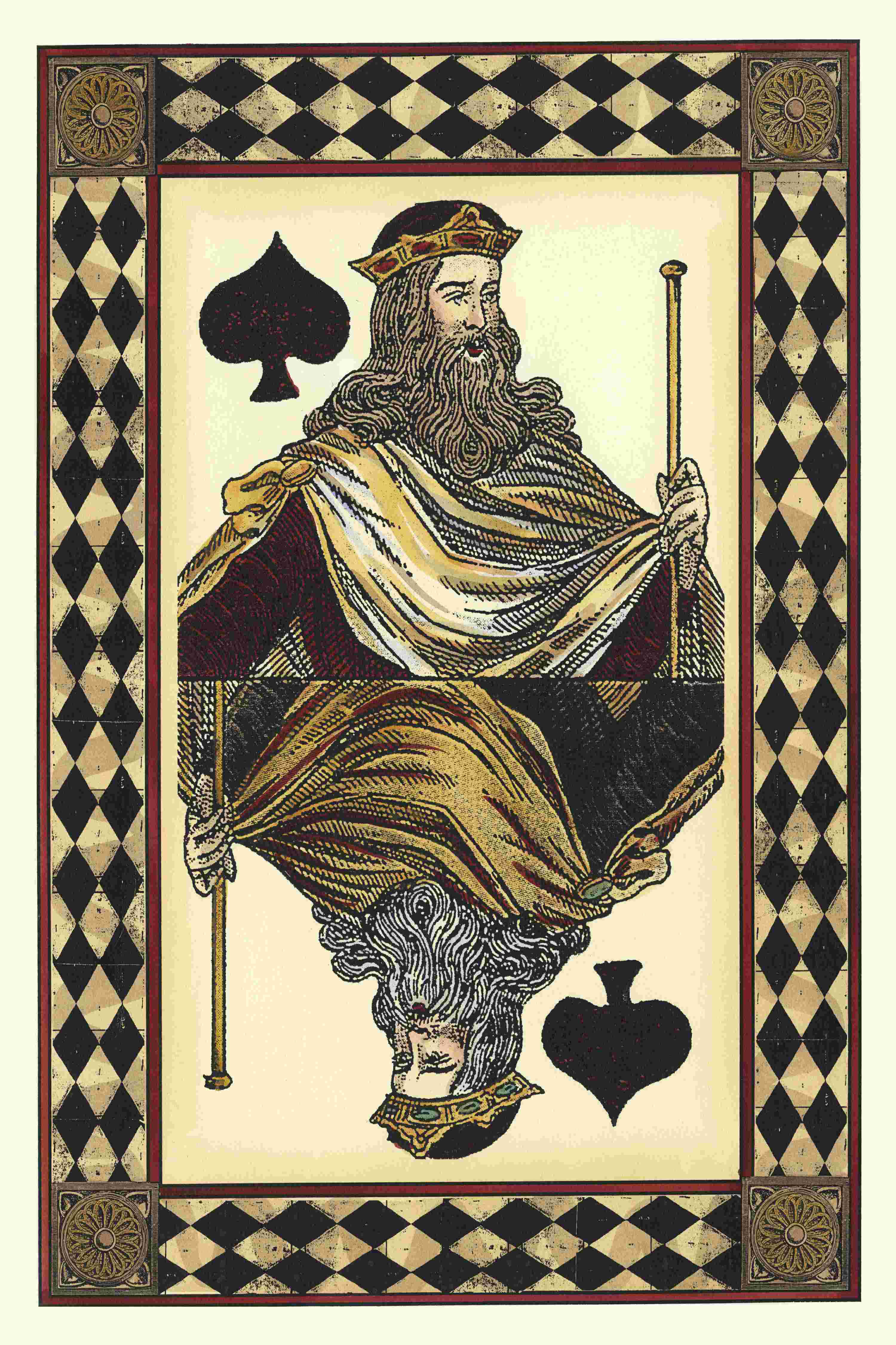 Bloomsbury Market Harlequin Cards I On Canvas Print | Wayfair