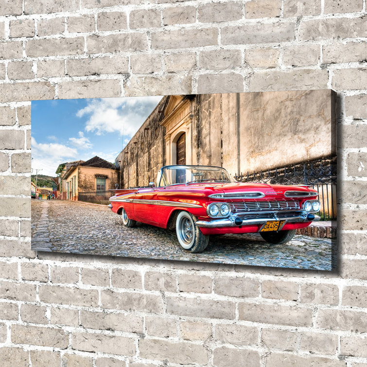Williston Forge Red Chevrolet - Wrapped Canvas Art Prints | Wayfair.co.uk