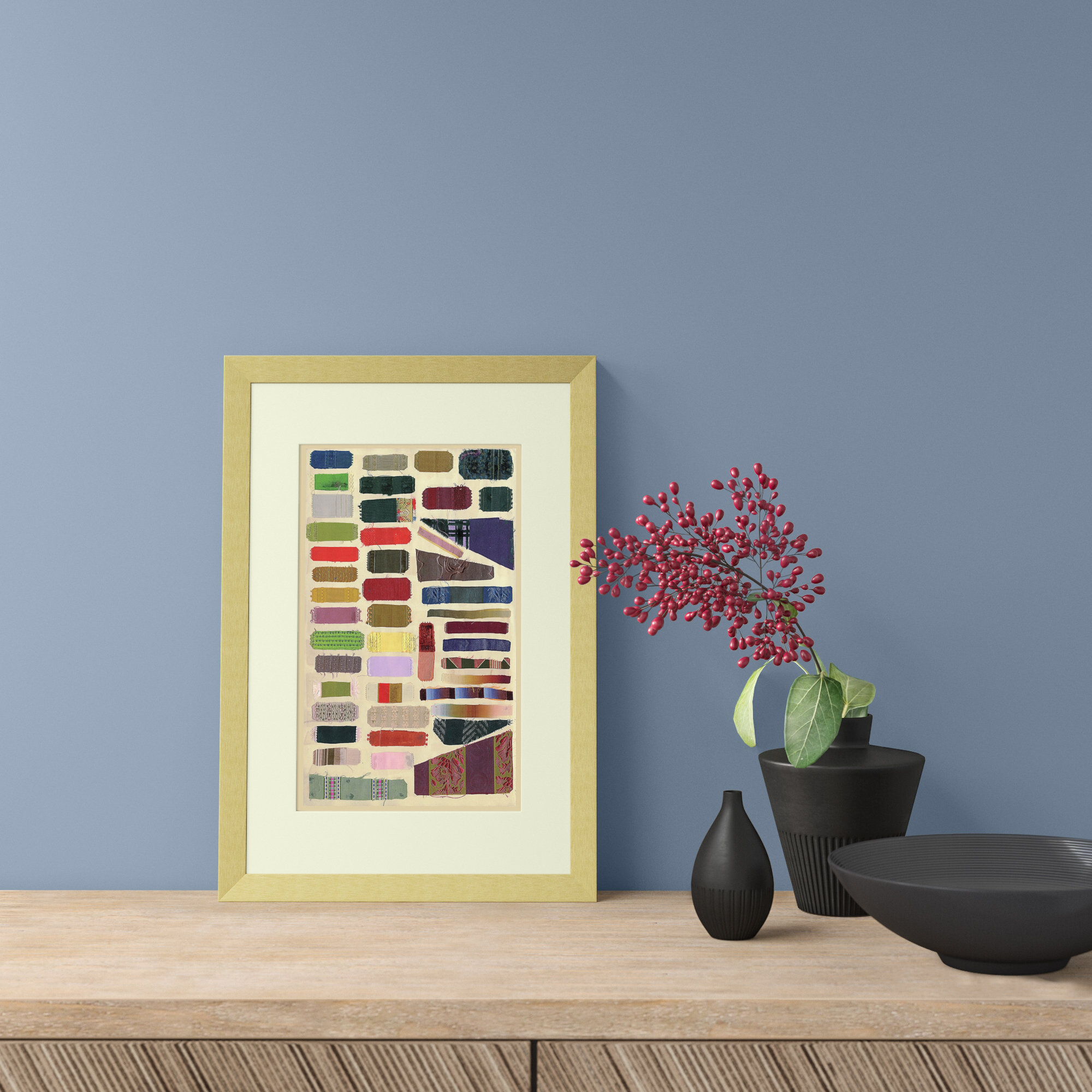 Orren Ellis Fabric Swatches - Picture Frame Graphic Art | Wayfair