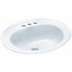 Proflo 17'' Vitreous China Oval Drop-In Bathroom Sink with Overflow ...