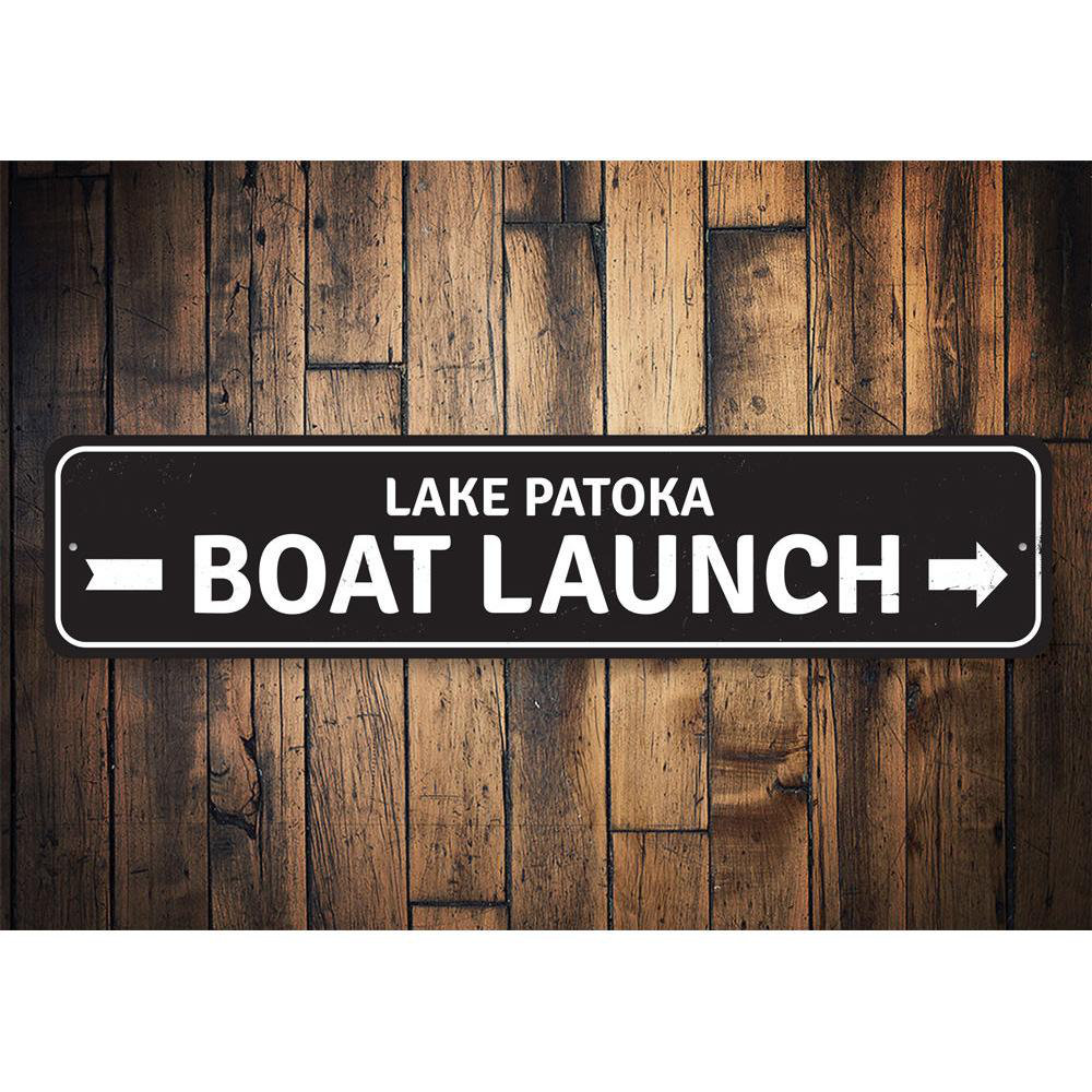 Lizton Sign Shop, Inc Boat Launch Arrow Aluminum Sign | Wayfair
