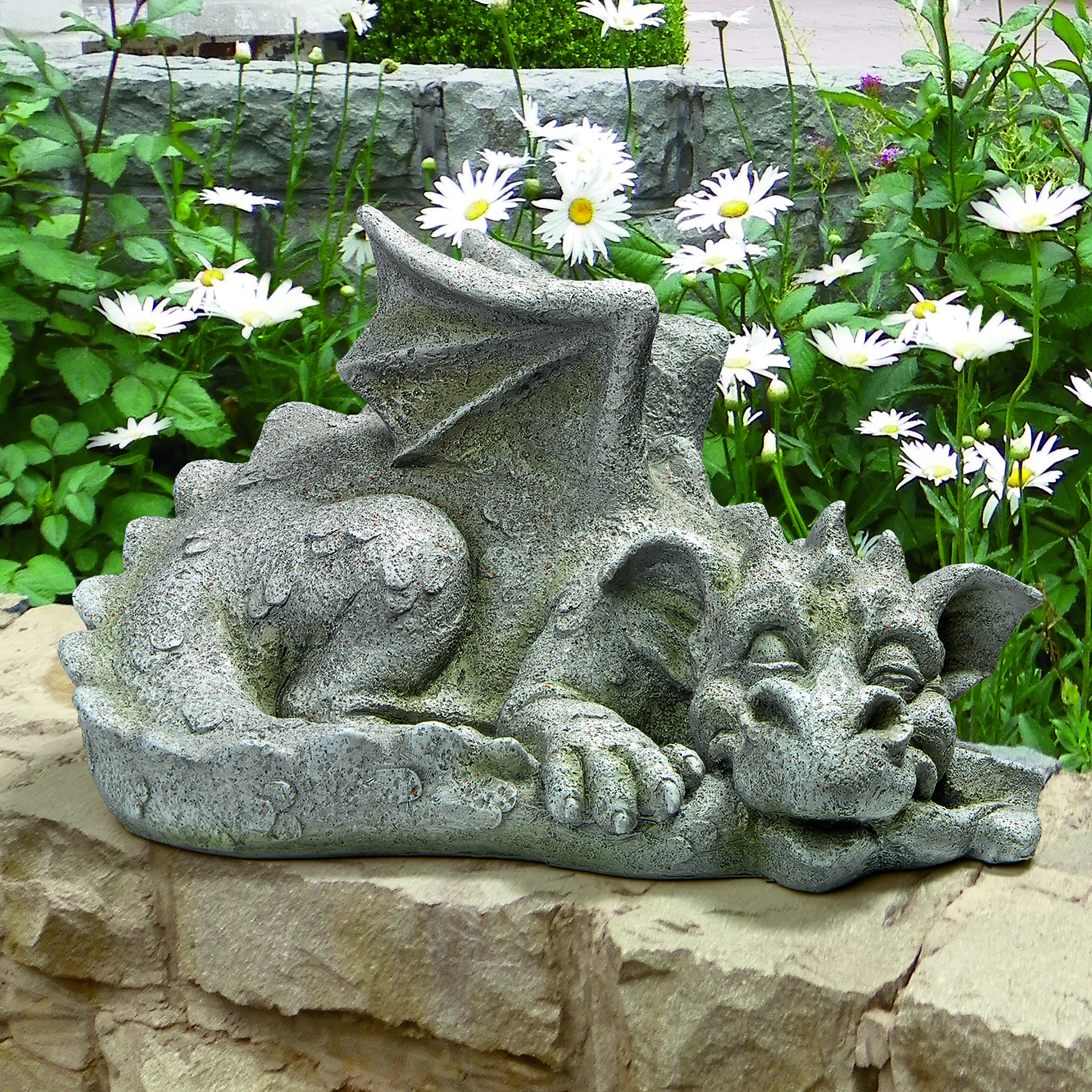 Design Toscano Blushing Babel The Bashful Dragon Statue & Reviews | Wayfair