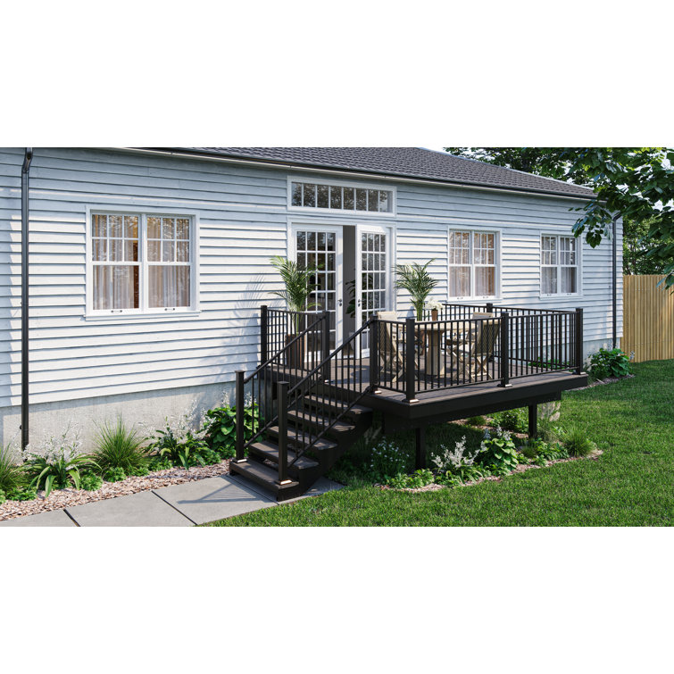 Fortress Building Products Apex 12' x 12' Freestanding PVC Deck and 5 ...