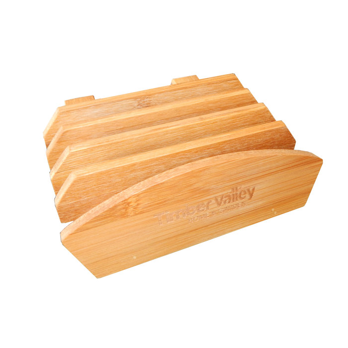 Timber Valley 3 Piece Bamboo Cutting Board Set with Stand & Reviews ...