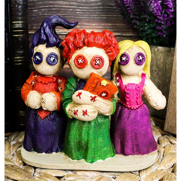 The Holiday Aisle® Becali Hocus Pocus Three Witches Figurine | Wayfair