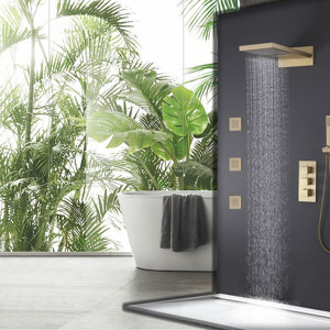 Selected Complete Shower System with Rough-in Valve | Wayfair