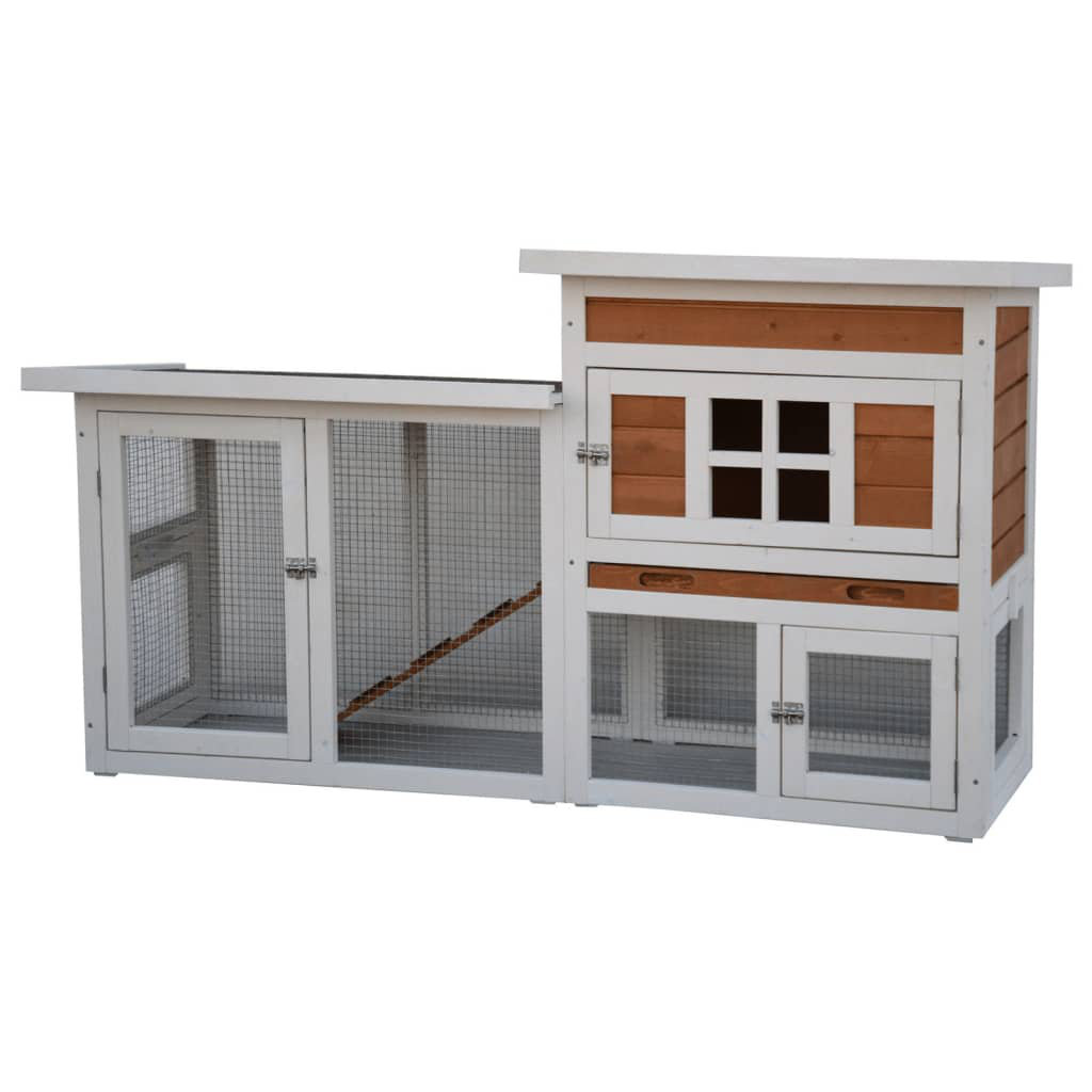 Archie & Oscar Huffman Rabbit Hutch with Ramp | Wayfair.co.uk