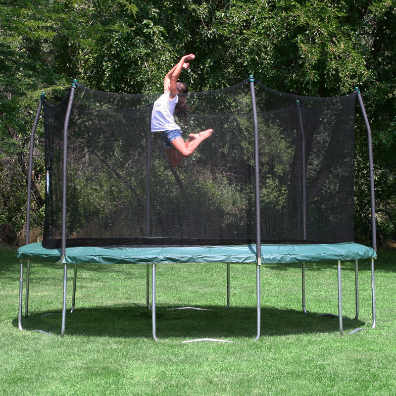 Skywalker 15' Round Backyard Trampoline with Safety Enclosure & Reviews ...