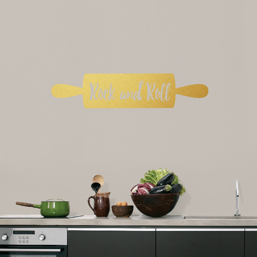 SweetumsWallDecals Rock and Roll Rolling Pin Wall Decal | Wayfair