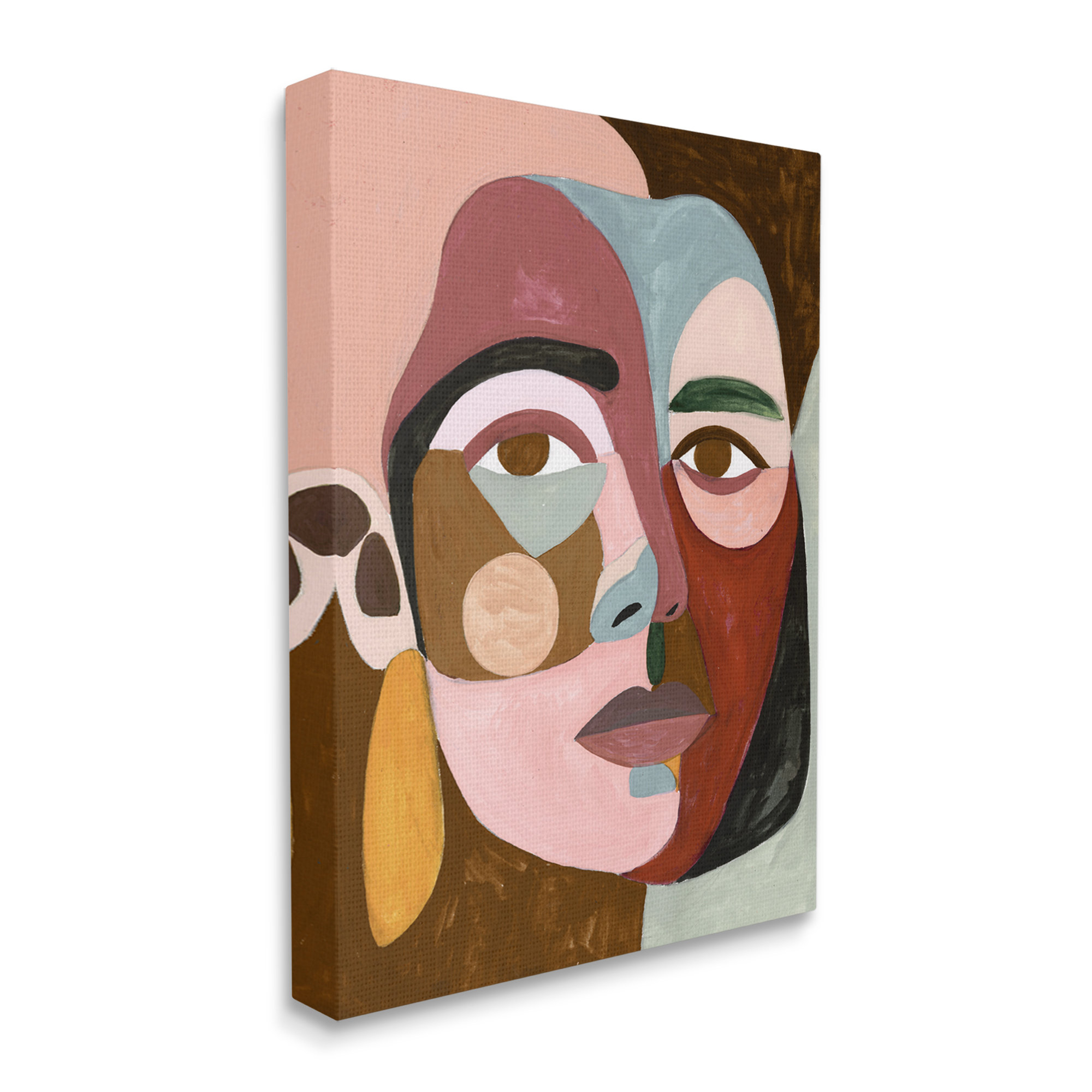 Stupell Industries Contemporary Abstract Face On Canvas Painting | Wayfair