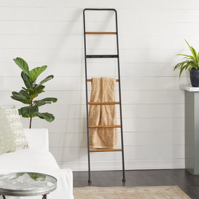 Sand & Stable Black Metal 6 Rack Ladder & Reviews | Wayfair