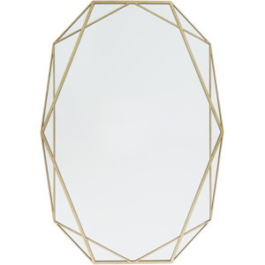 Brayden Studio® Josepha Oval Metal Wall Mirror & Reviews | Wayfair