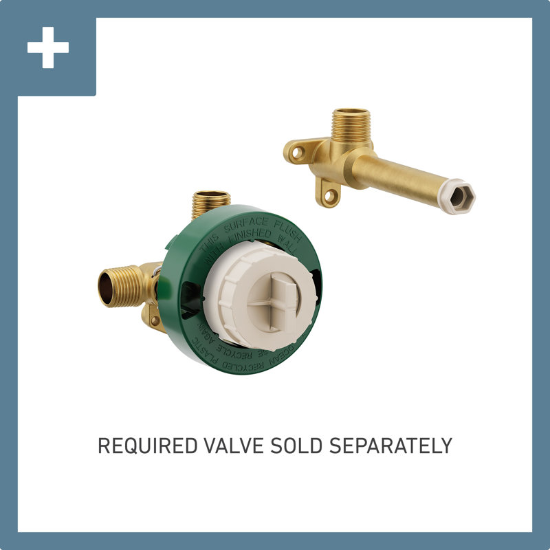 Moen Genta LX Single Handle Wall Mount Tub Filler High Flow Tub Faucet ...