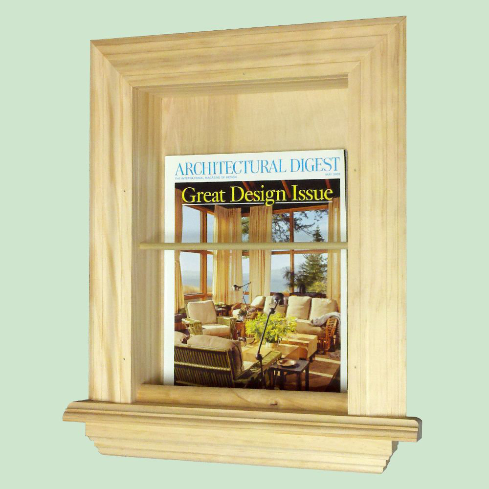 Timber Tree Cabinets Meridian Recessed Magazine Rack | Wayfair