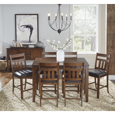 Loon Peak® Osborne 9 Piece Solid Wood Dining Set & Reviews | Wayfair