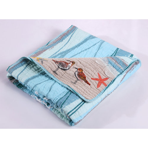 Dovecove Admer Embroidered Throw Blanket & Reviews | Wayfair