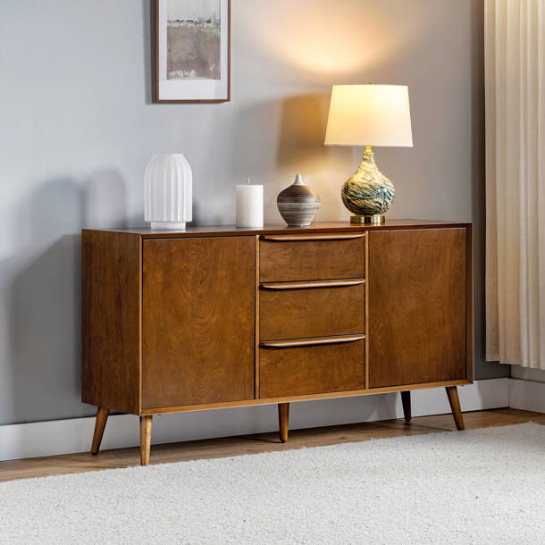 Mercury Row® 55.12'' Wide 3 Drawer Sideboard & Reviews | Wayfair