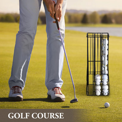 WFX Utility™ Black Metal Wire Golf Ball Storage Rack | Wayfair