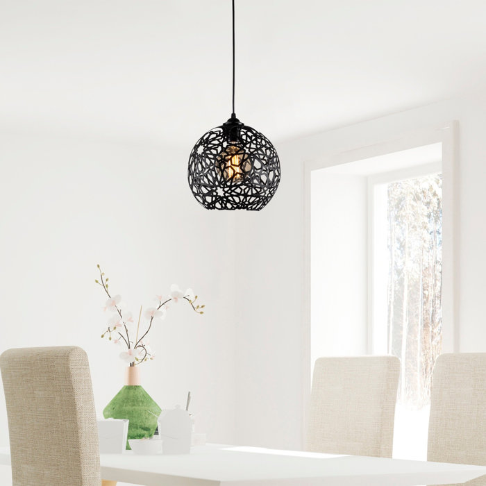 Bless international 1 - Light Black Single Pendant | Wayfair