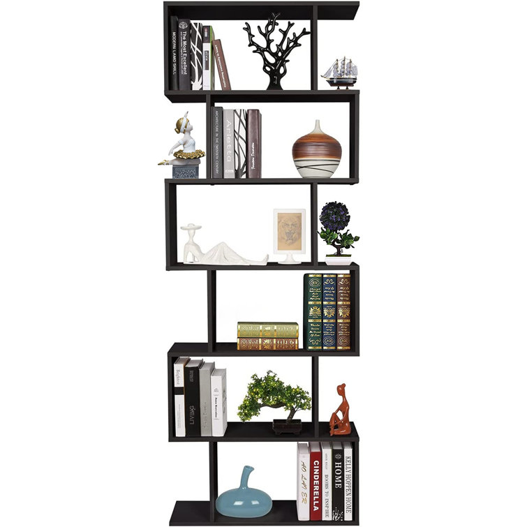 Ebern Designs Javanni 190.5Cm H x 67Cm W Geometric Bookcase | Wayfair.co.uk