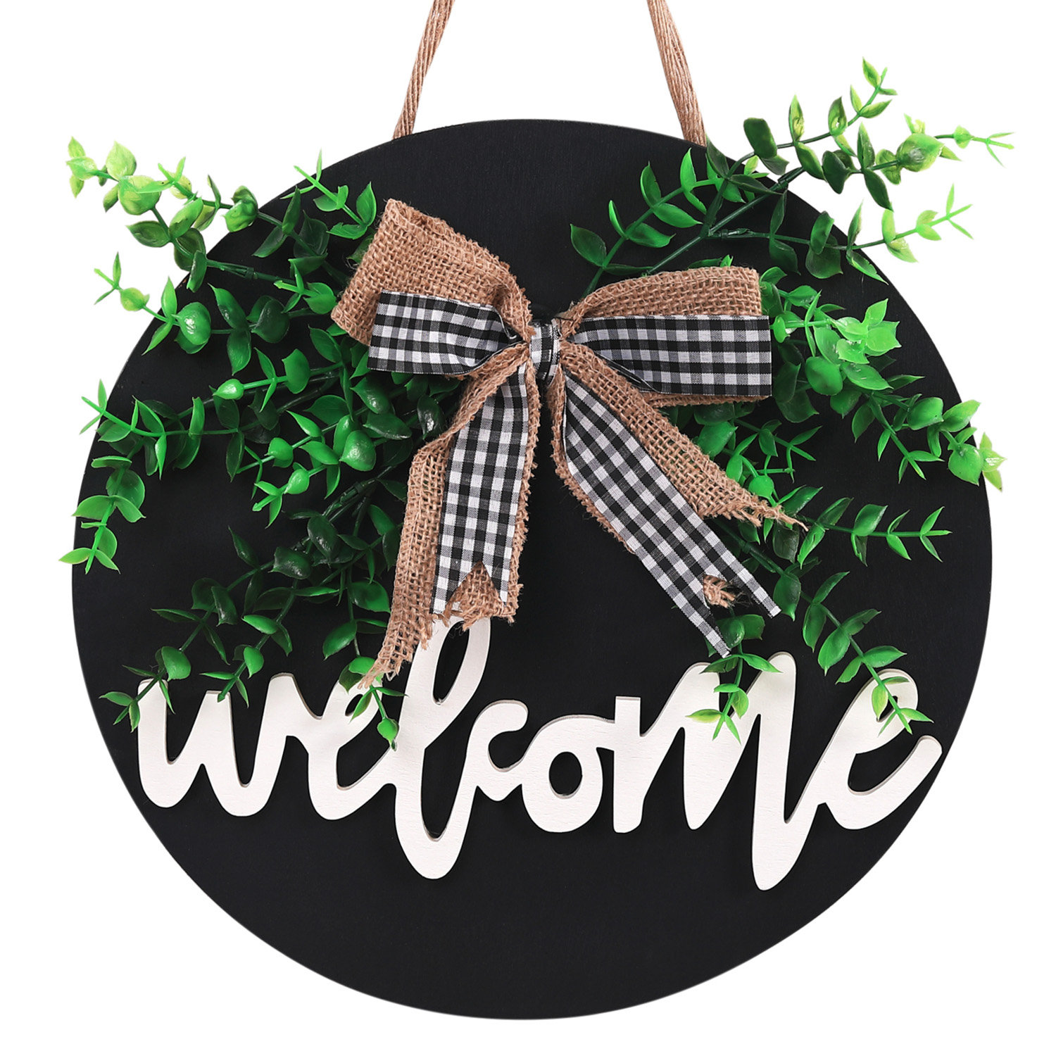 Gracie Oaks Marvena Welcome Wreaths Sign For Front Door Decor - Wayfair ...