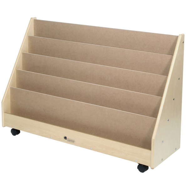 Trojan Classroom Furniture Double Sided 5 Compartment Book Display with ...