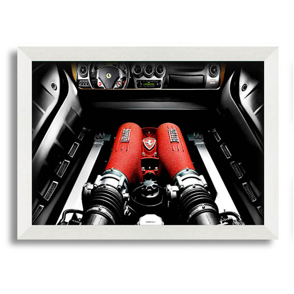Latitude Run Malakhi Ferrari F430 Engine Bay - Single Picture Frame Art ...
