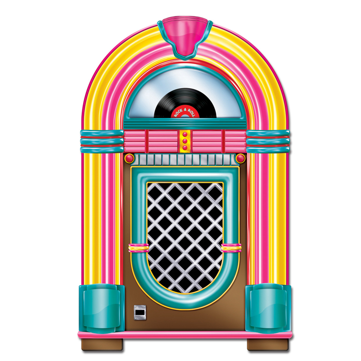 The Party Aisle™ Jukebox Cutout Window Sticker | Wayfair