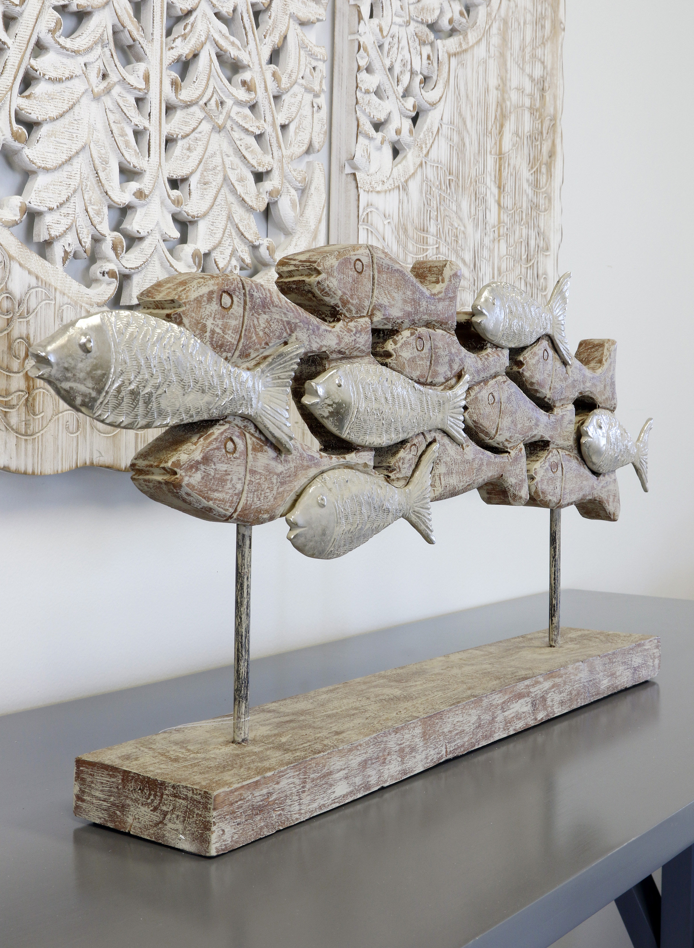 Sand & Stable Cheadle School Wood Carved Table Figurine & Reviews | Wayfair