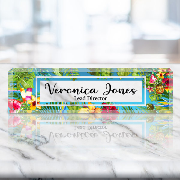 Bless international Kaler Personalized Wild Flower Name Plate | Wayfair