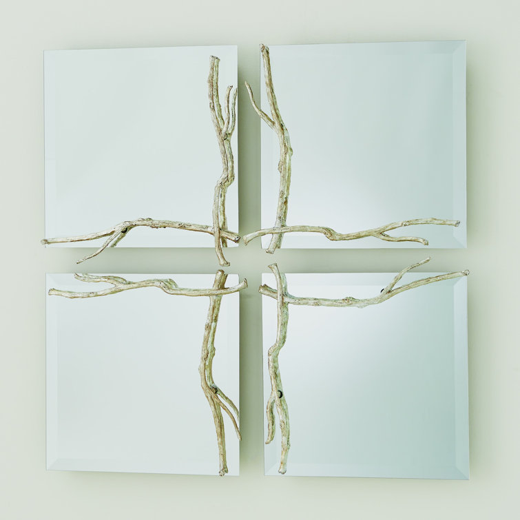 Studio A Twig Mirror-Silver Leaf-Sm | Perigold