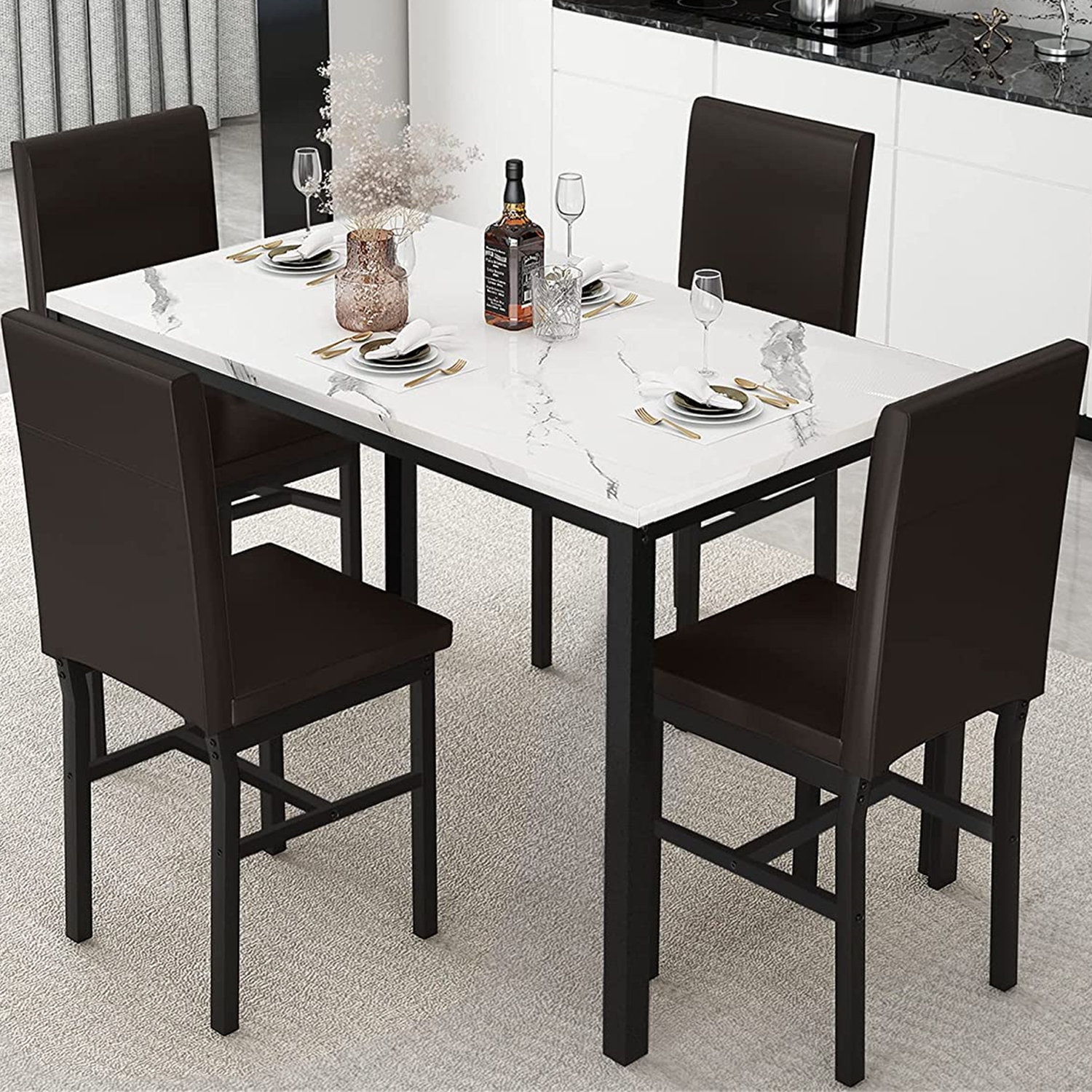 Zipcode Design™ Reuben 5 - Piece Dining Set & Reviews | Wayfair