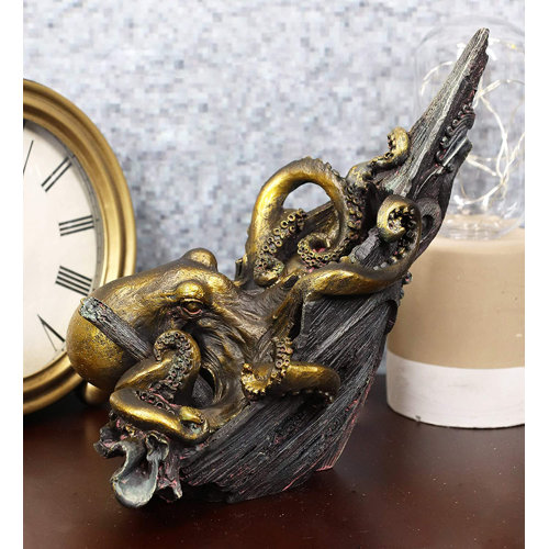 Breakwater Bay Shipwrecked Giant Octopus Kraken Sinking Ferry Ship Bow ...