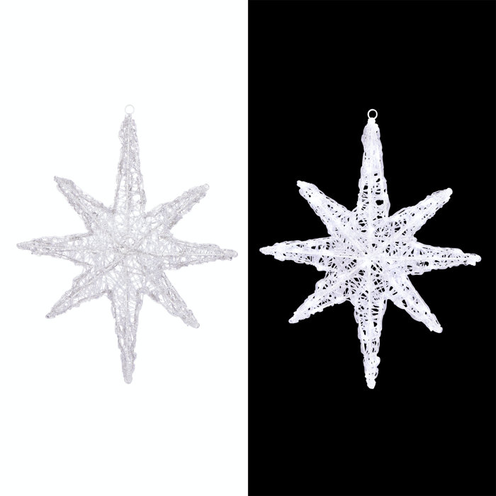 The Holiday Aisle® 3D Hanging Star Lighted Display & Reviews | Wayfair