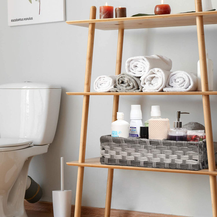 Bayou Breeze Toilet Tank Topper Paper Plastic Basket | Wayfair