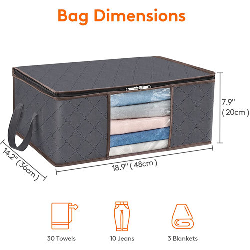 Rebrilliant Fabric Underbed Storage Set | Wayfair