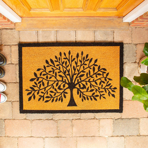 Nicola Spring 60Cm X 40Cm Tree Of Life Coir Door Mat - By Nicola Spring ...