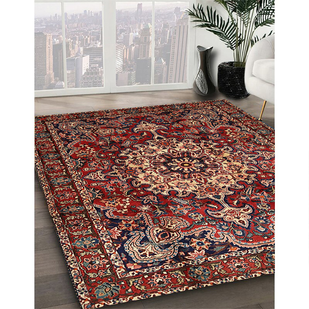 Canora Grey Cassadie Red Machine Washable Rug | Wayfair