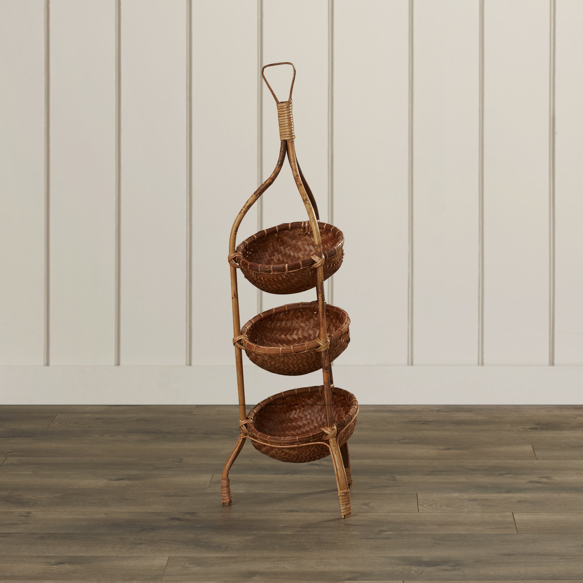 Bay Isle Home 3 Tier Basket on Stand | Wayfair