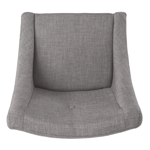 Three Posts™ Irving Place Tufted Linen Wing Back Side Chair & Reviews ...