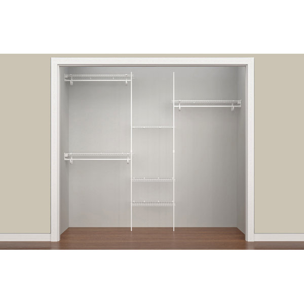 ClosetMaid 60" W - 96" W Wire Closet Organizer Kit & Reviews | Wayfair