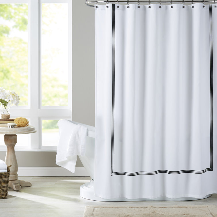 Charlton Home® Brookhhurst Cotton Blend Single Shower Curtain & Reviews ...