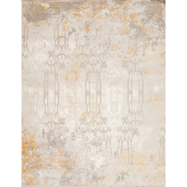 Samad Rugs Mykonos Area Rug in Beige/Red | Perigold