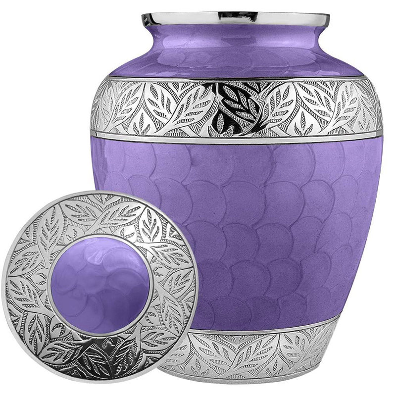 Trupoint Memorials Silver Linings Large Cremation Urn For Human Ashes ...