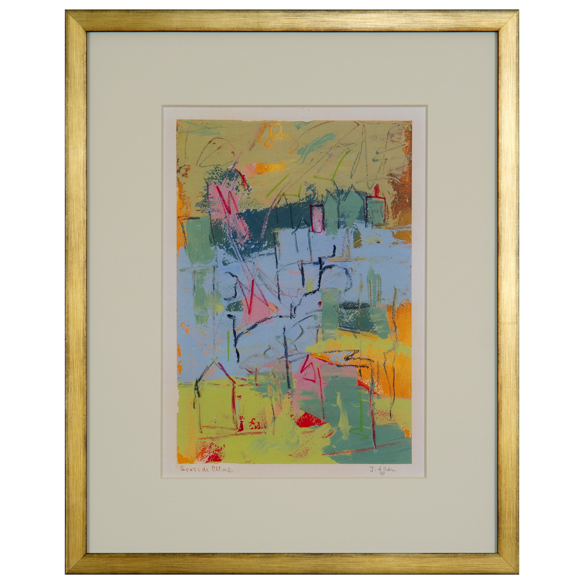 The Natural Light J.Allen Seaside Climb Framed by J.Allen Painting ...