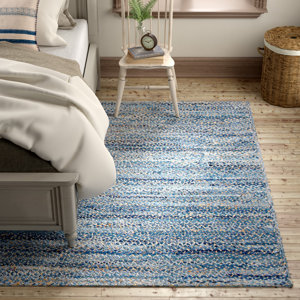 Highland Dunes Wilde Handmade Blue Rug & Reviews | Wayfair
