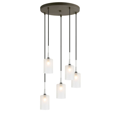 Ebern Designs Shults 5 - Light Cluster Cylinder Pendant | Wayfair