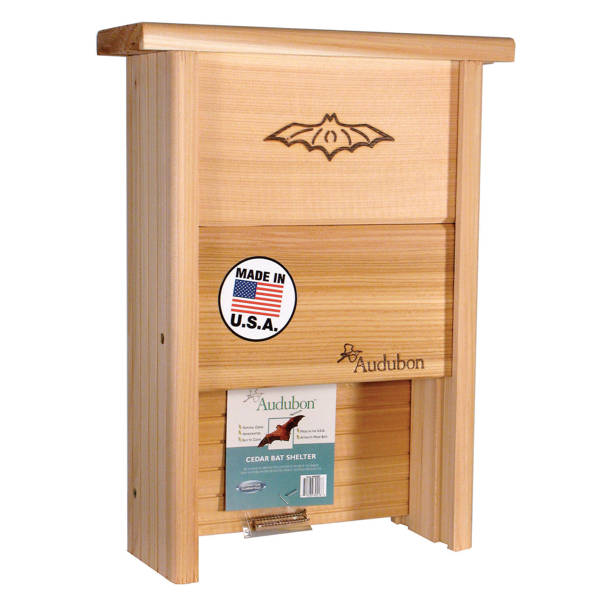 Audubon 17.5'' H x 12'' W x 4.25'' D Post Bat House & Reviews | Wayfair