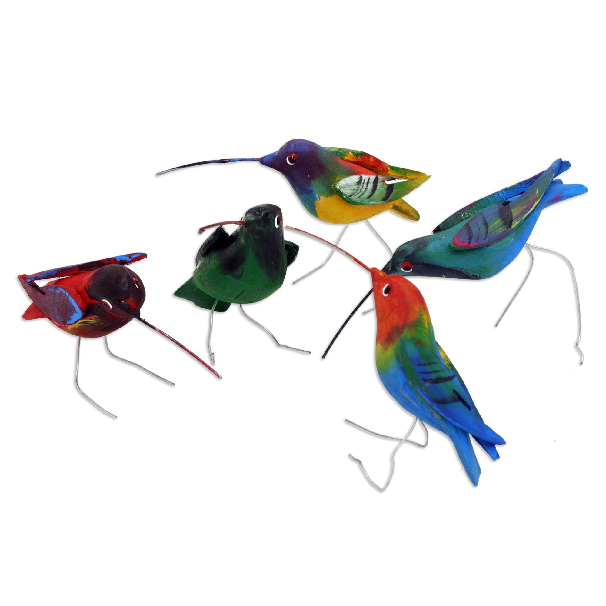 The Holiday Aisle® Natural Hummingbirds Hanging Figurine Ornament | Wayfair