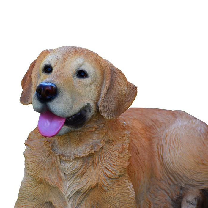 Hi-Line Gift Ltd. Lying Down Golden Retriever Figurine & Reviews | Wayfair